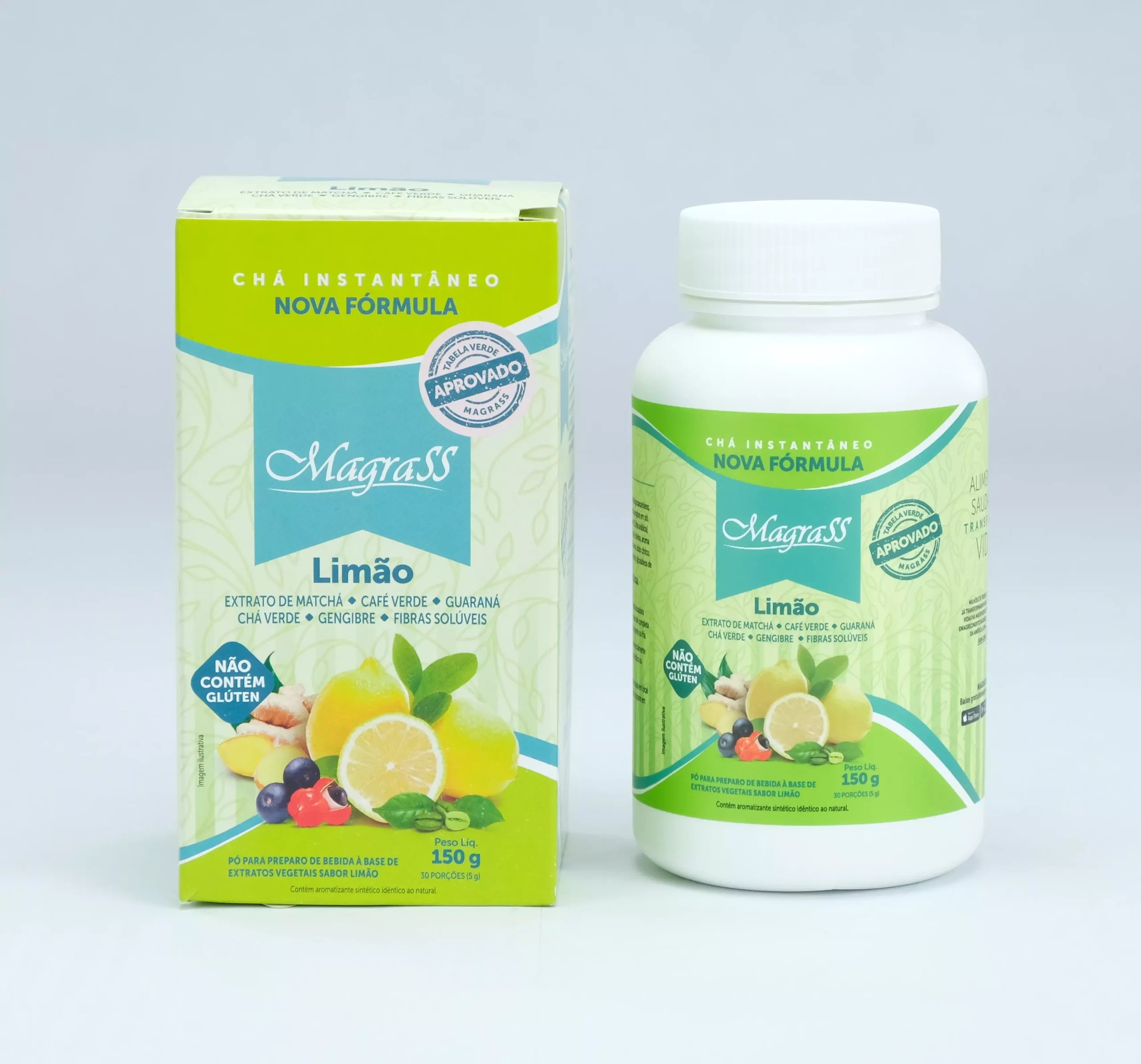 Chá Instantâneo Sabor Limão com Lipo Complex e Fibras FS Control Magra ...